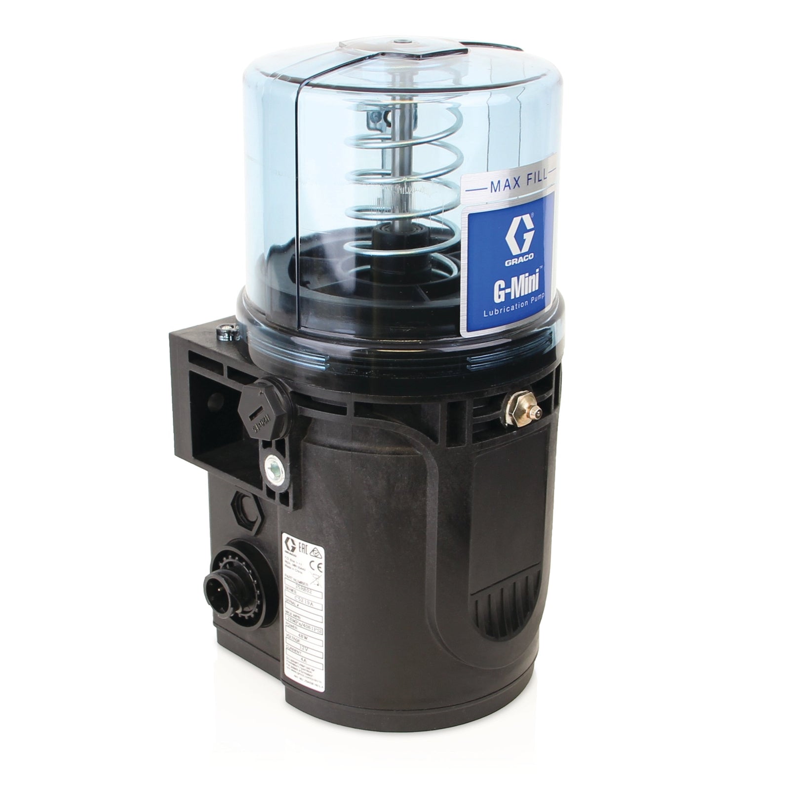 Graco 25R832 G-Mini Grease Lubrication Pump, 12 VDC, 2 Liter | Innoflo Solutions Inc.