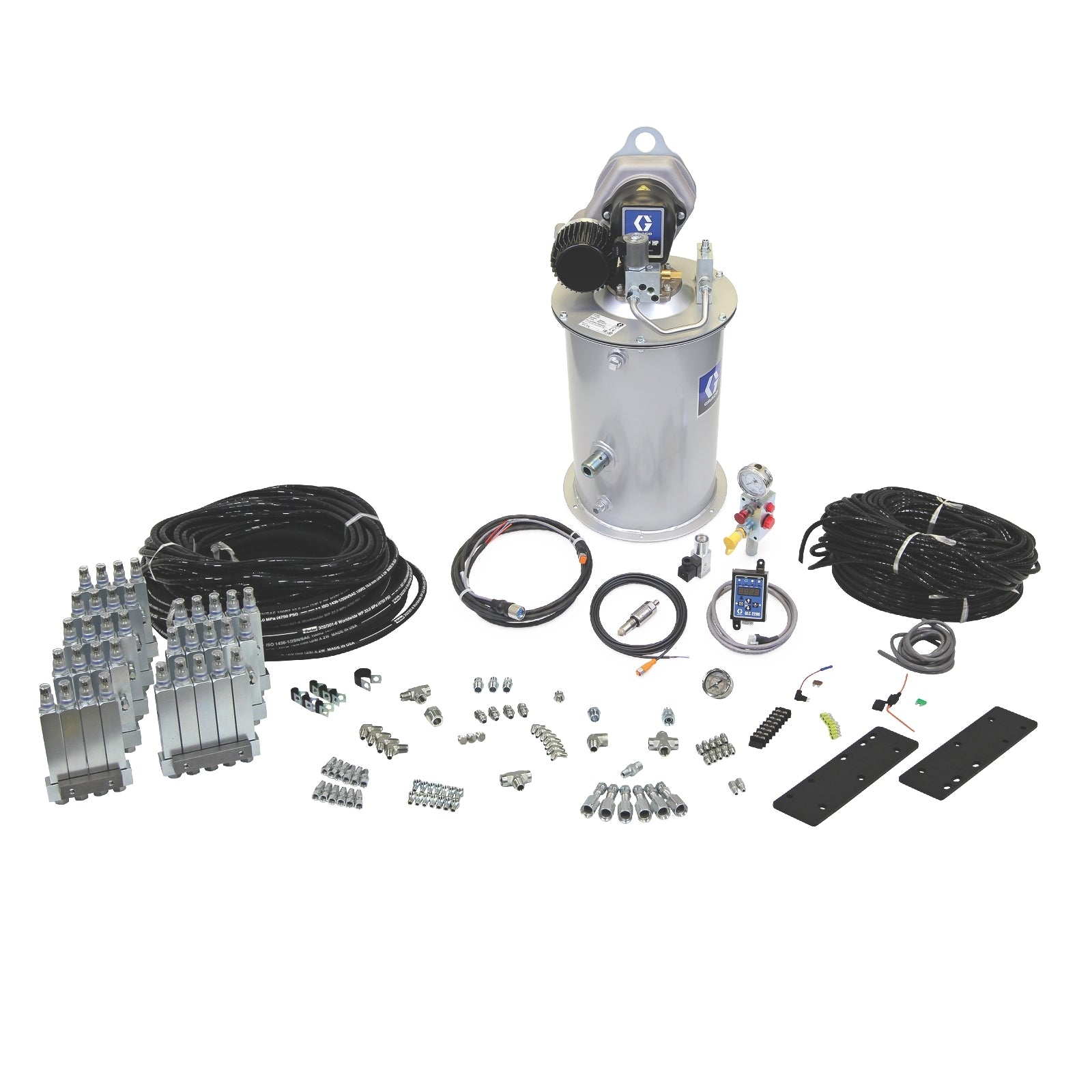 Graco 17P600 Electric Dyna-Star Lubrication Kit for Komatsu HD Trucks ...
