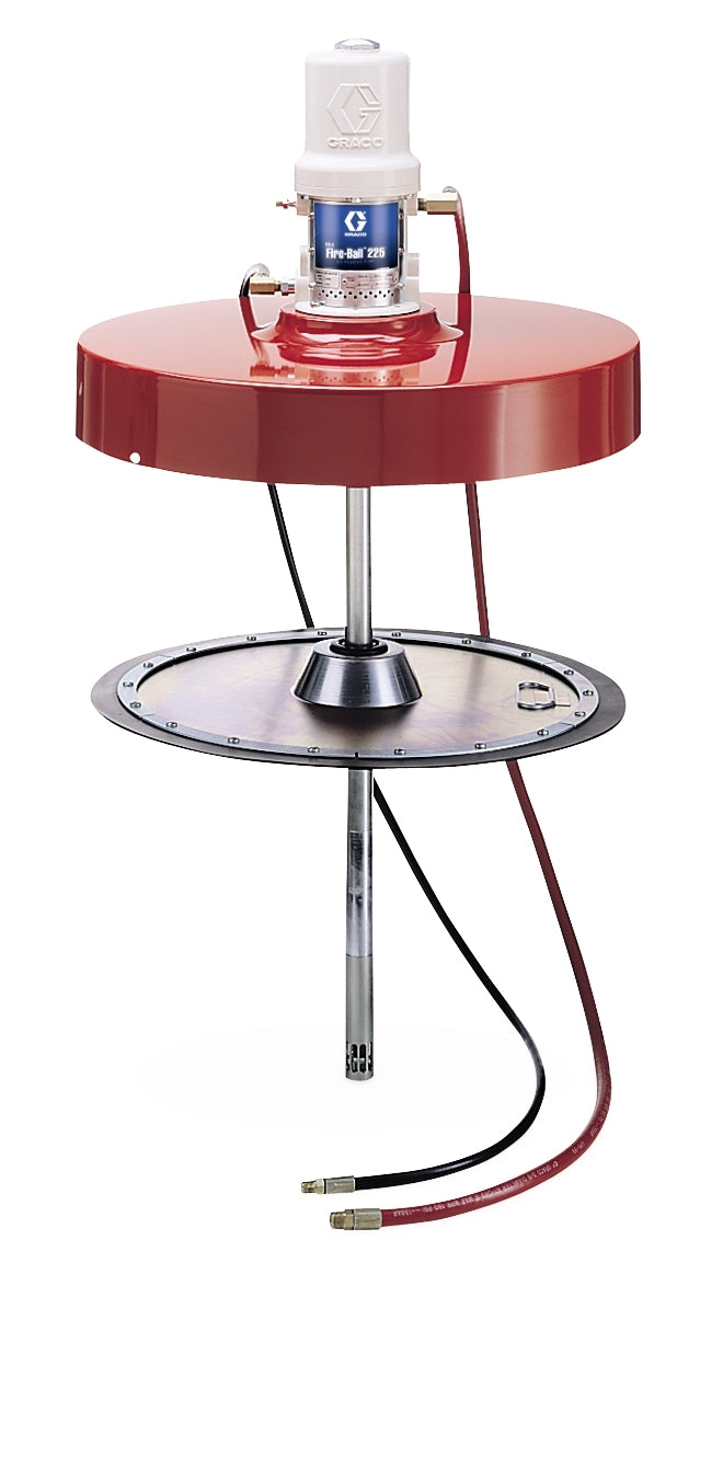 Graco 253390 Mini Fire-Ball® 225 50:1 400 lb. (181 kg) Grease Pump - Stationary Supply Package ...