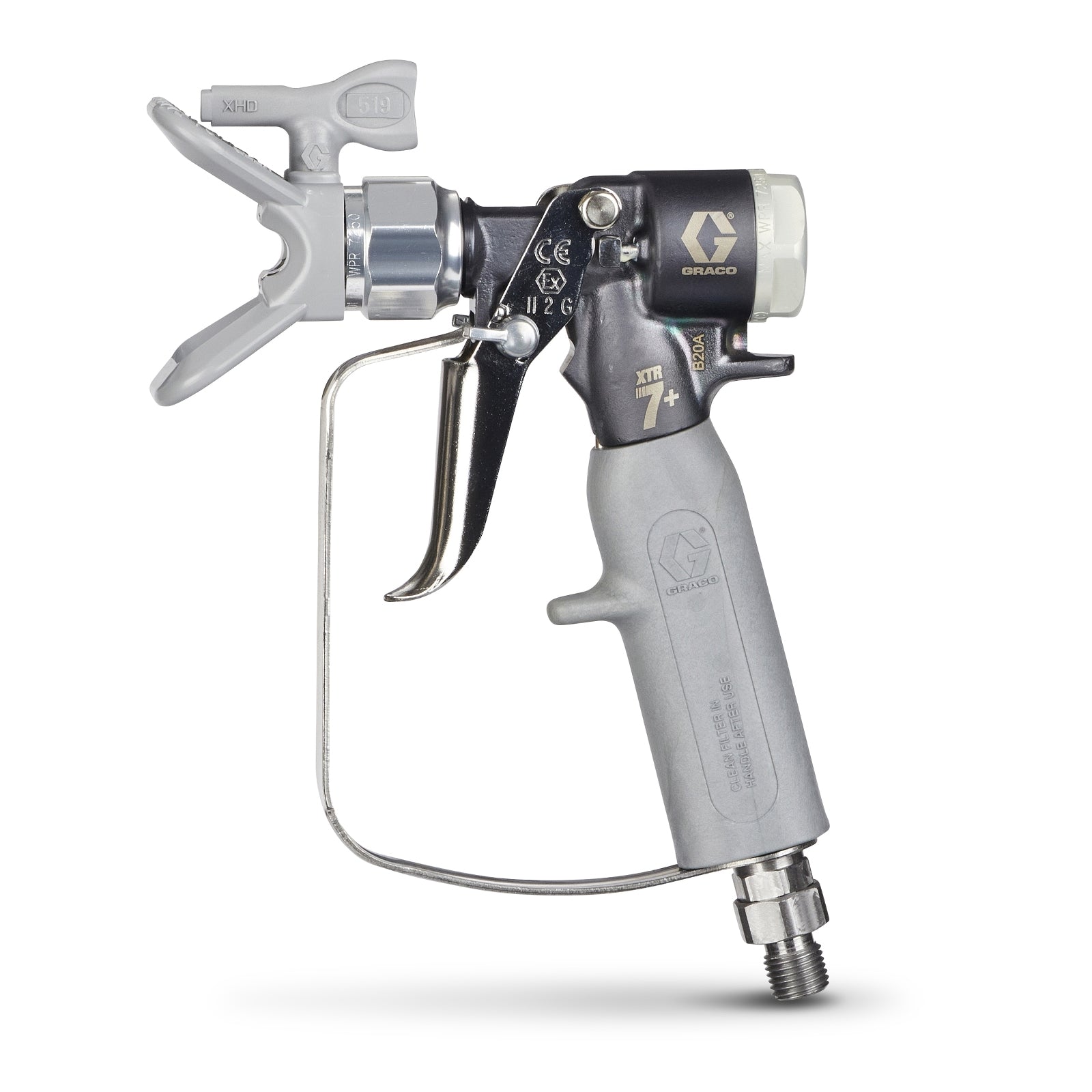 Graco XTR723 XTR7 Airless Spray Gun, Insulated Handle, 2-Finger Trigger ...