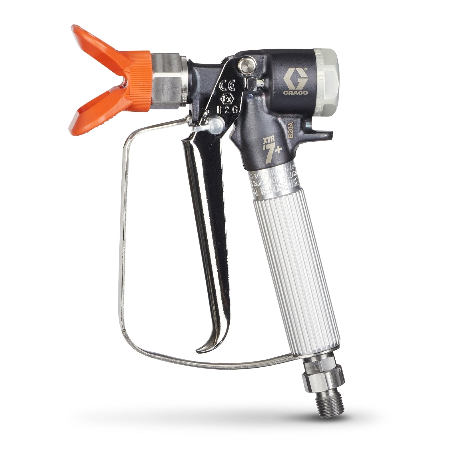 Graco XTR721 XTR7 Airless Spray Gun, Round Handle, 4-Finger Trigger ...
